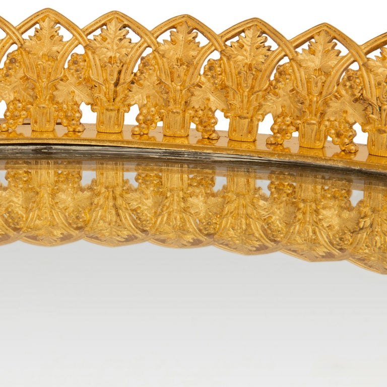 French Mid 19th Century Empire St. Ormolu Mirrored Surtout De Table ...