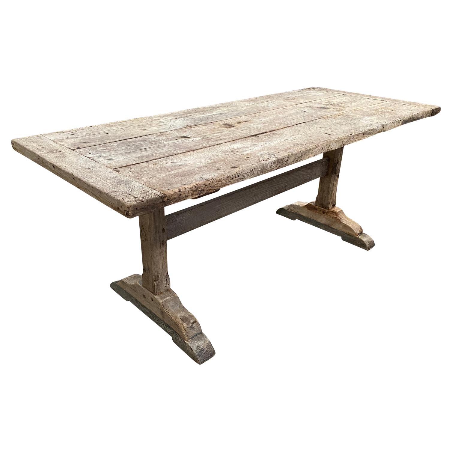 19th Century French Farm Table For Sale at 1stDibs