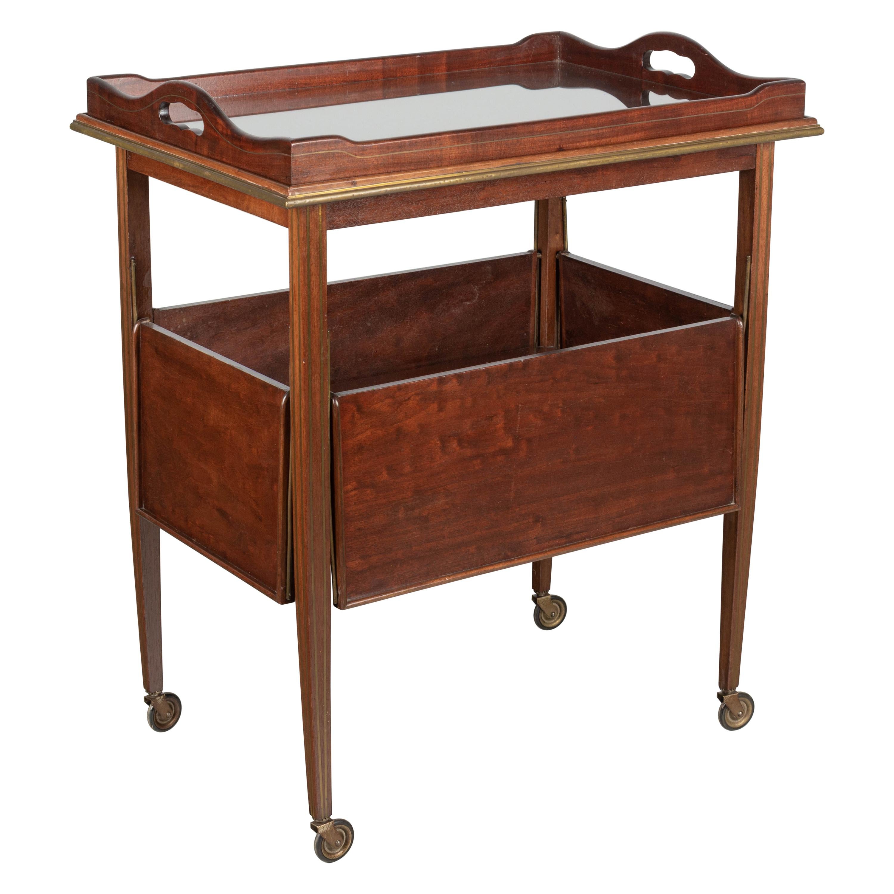 Elegant English Regency Style 3 Tier Tea Cart at 1stDibs