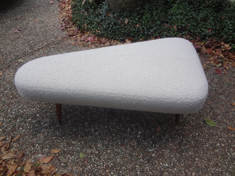 French Mid-Century Modern André Arbus Style Triangular Bench For Sale ...