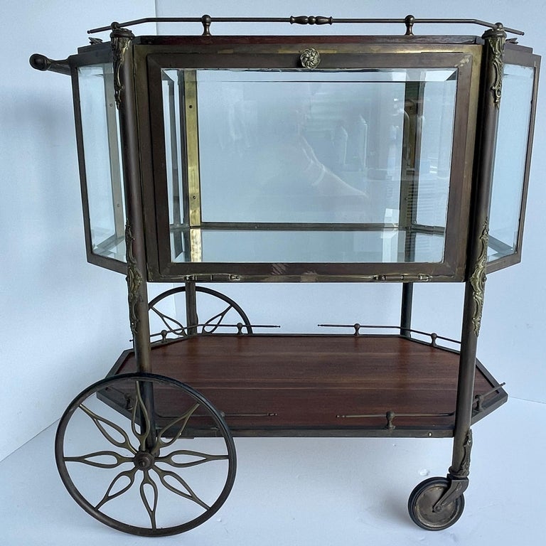 French Mid-Century Modern Bar or Pastry Cart, circa 1940's at 1stDibs