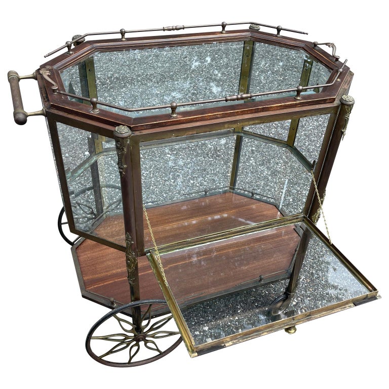 French Mid-Century Modern Bar or Pastry Cart, circa 1940's at 1stDibs