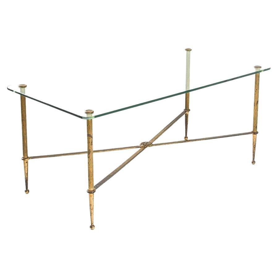 Mid century solid walnut \"SPIDER\" leg glass coffee table at 1stDibs