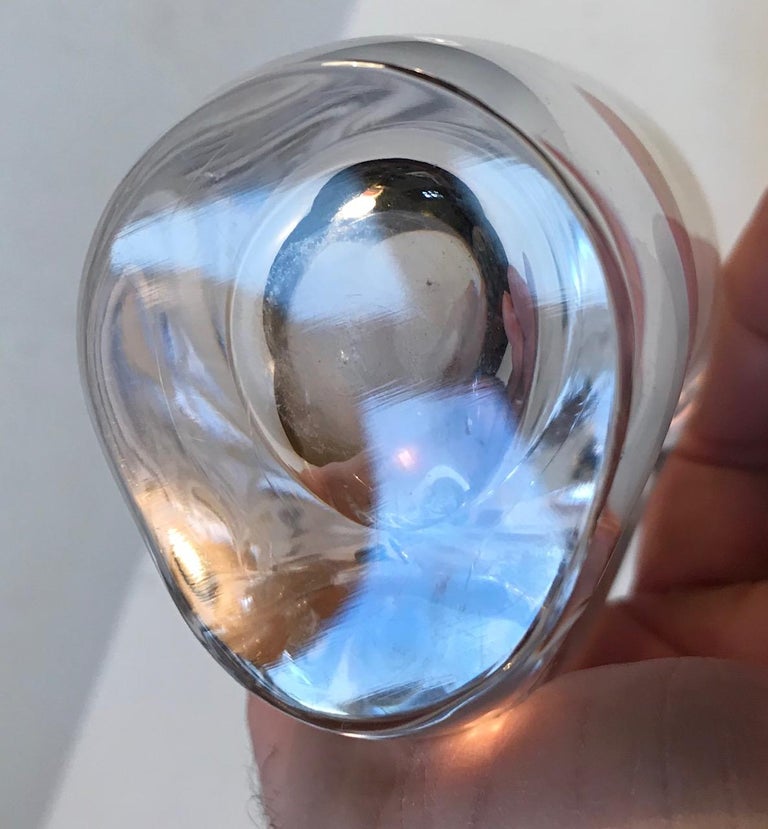 French Mid-Century Modern Translucent Crystal Vase by Daum, 1950s at ...