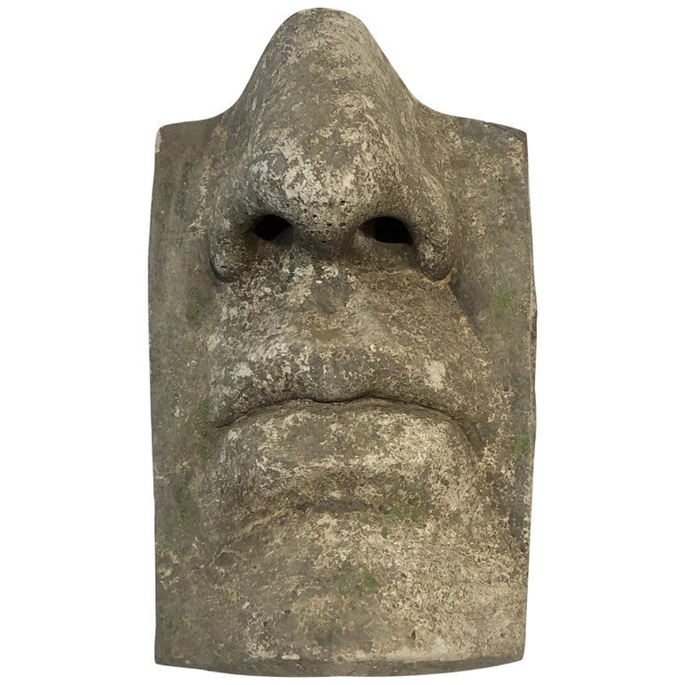 French Mid Century Reconstituted Nose Statue For Sale at 1stDibs