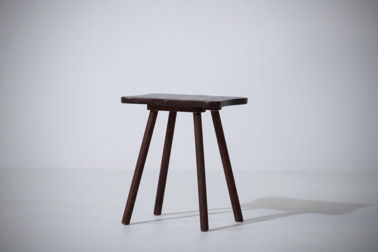 French Midcentury Stool For Sale at 1stDibs