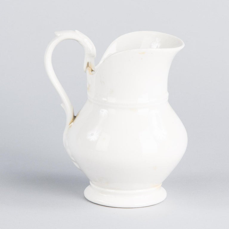 French Midcentury White Ceramic Pitcher, 1950s at 1stDibs | white ...