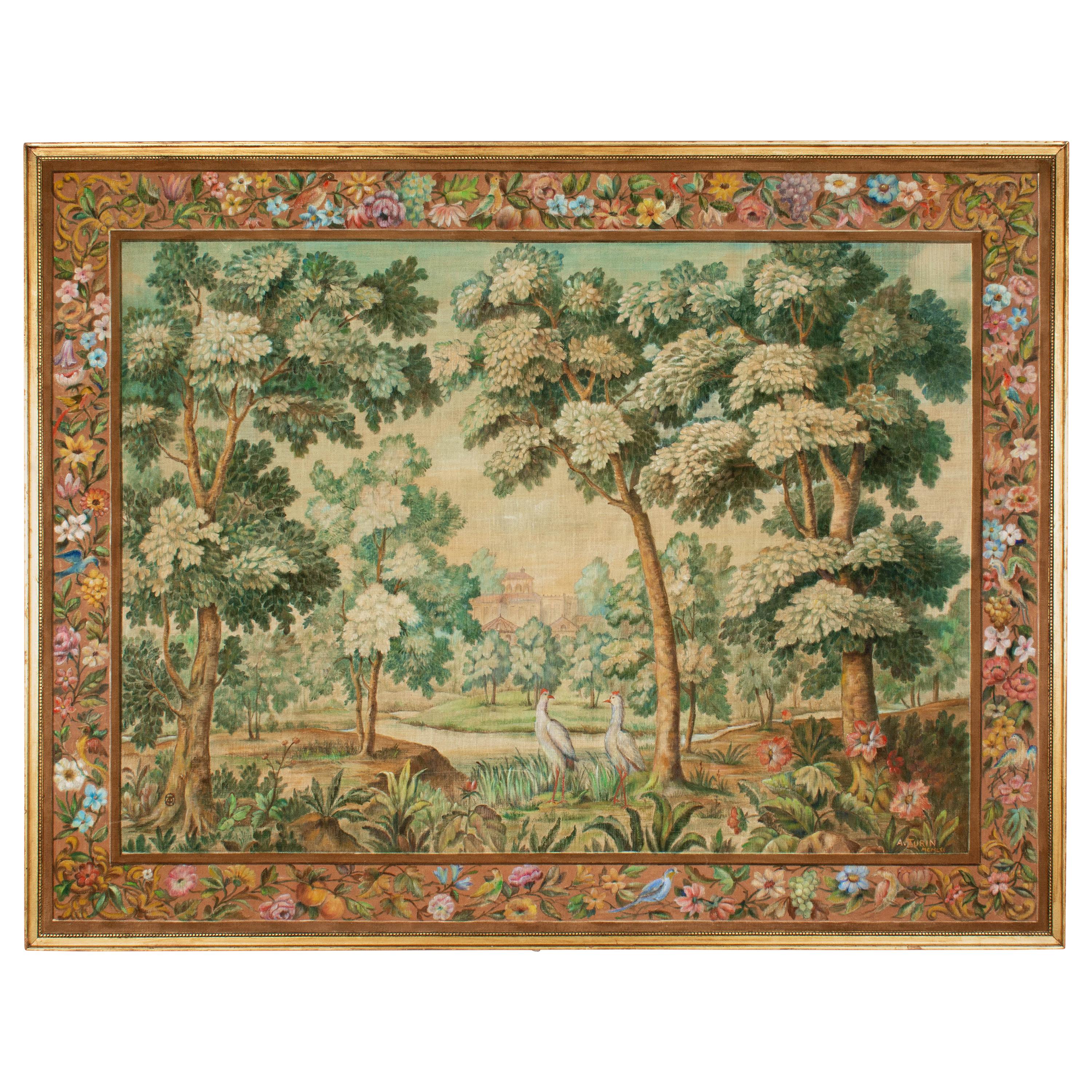 Midcentury Abstract Collage Painting André Pailler, France, 1970 For ...