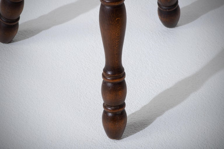 French Midcentury Tripod Stool, a Pair For Sale at 1stDibs