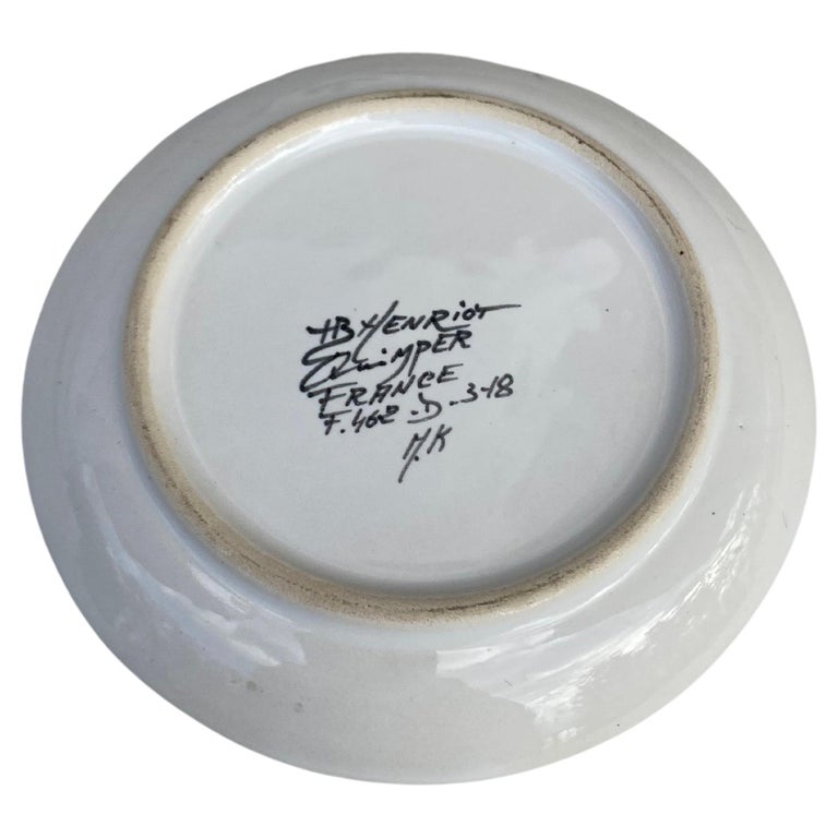 French Miniature Henriot Quimper Plate Circa 1950 For Sale at 1stDibs
