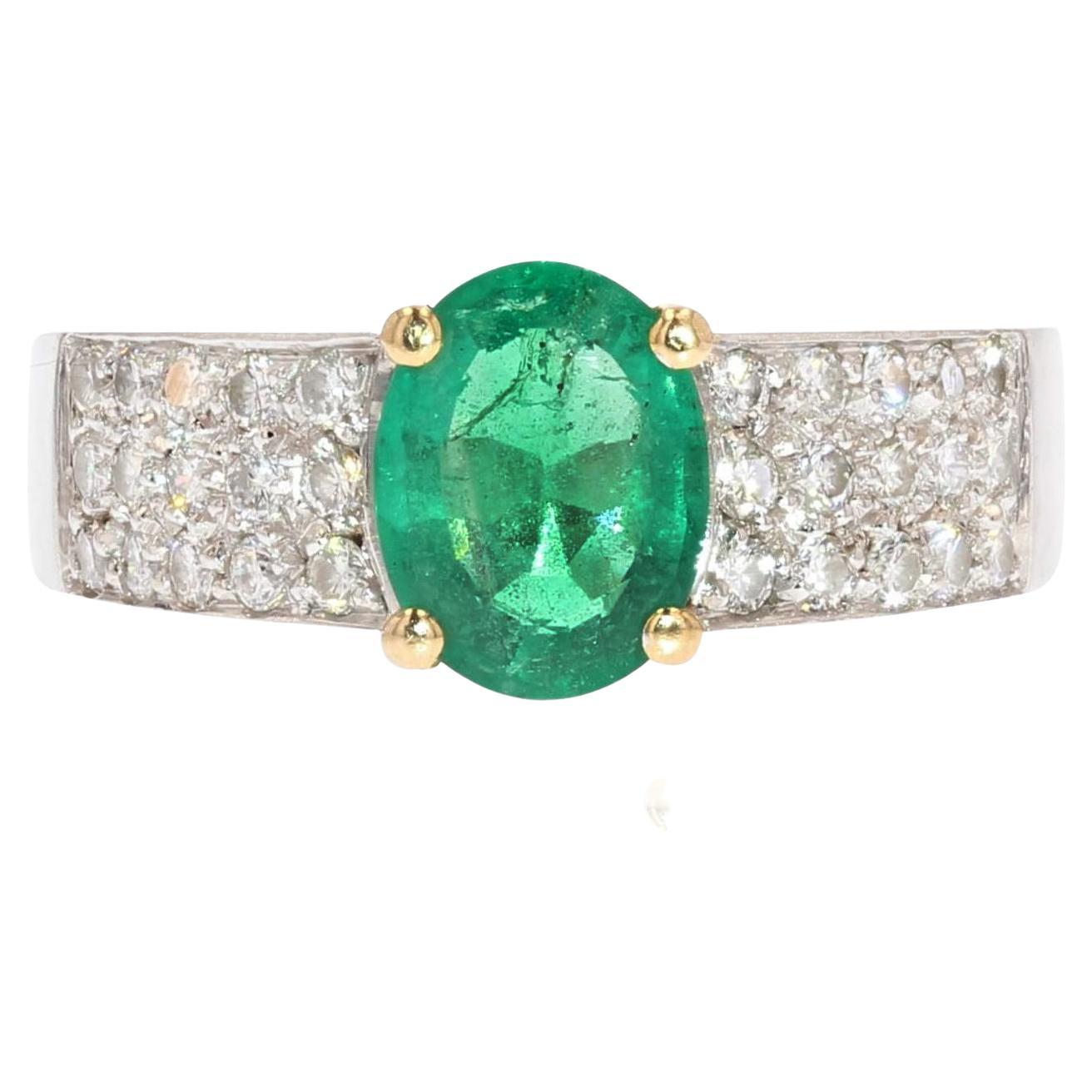 Eva Fehren 1.10 Carat Diamond Hero Signet Ring in 18 Karat Palladium ...