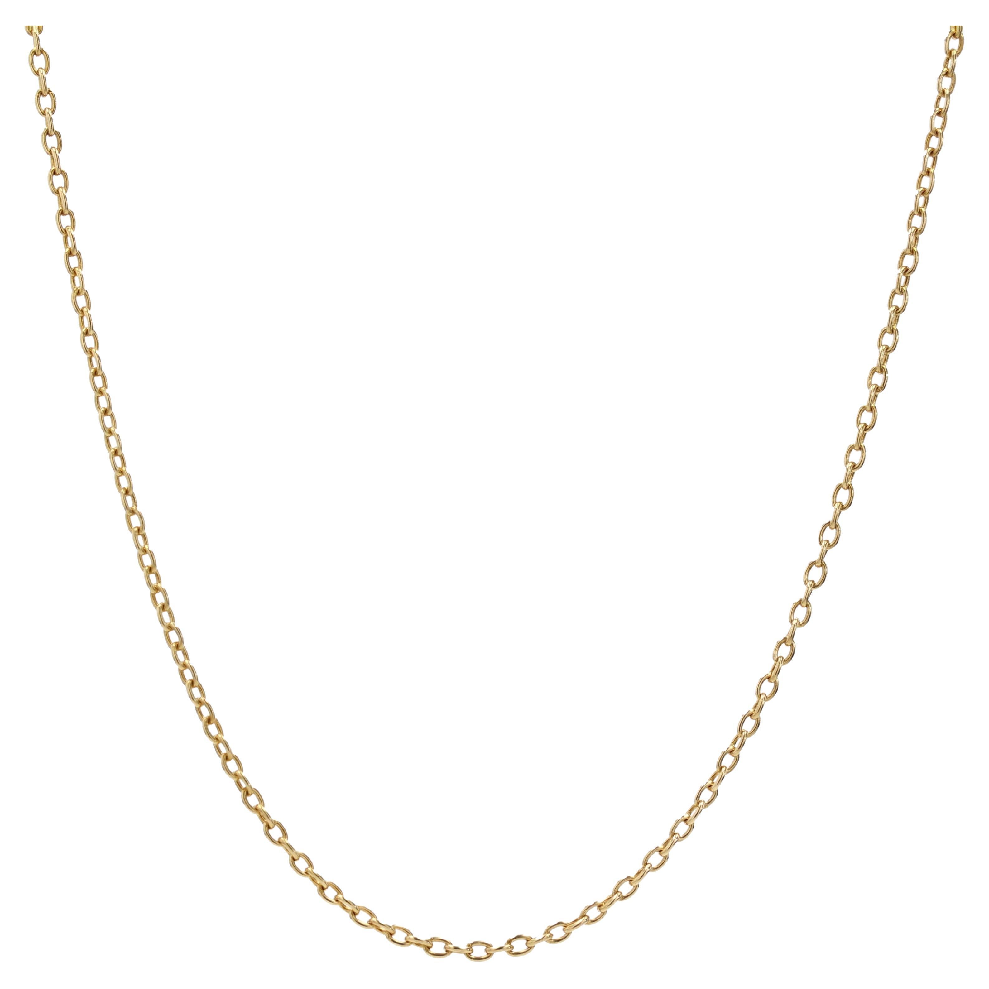 French 1920s Antique Gold Spindle Link Chain Necklace at 1stDibs ...
