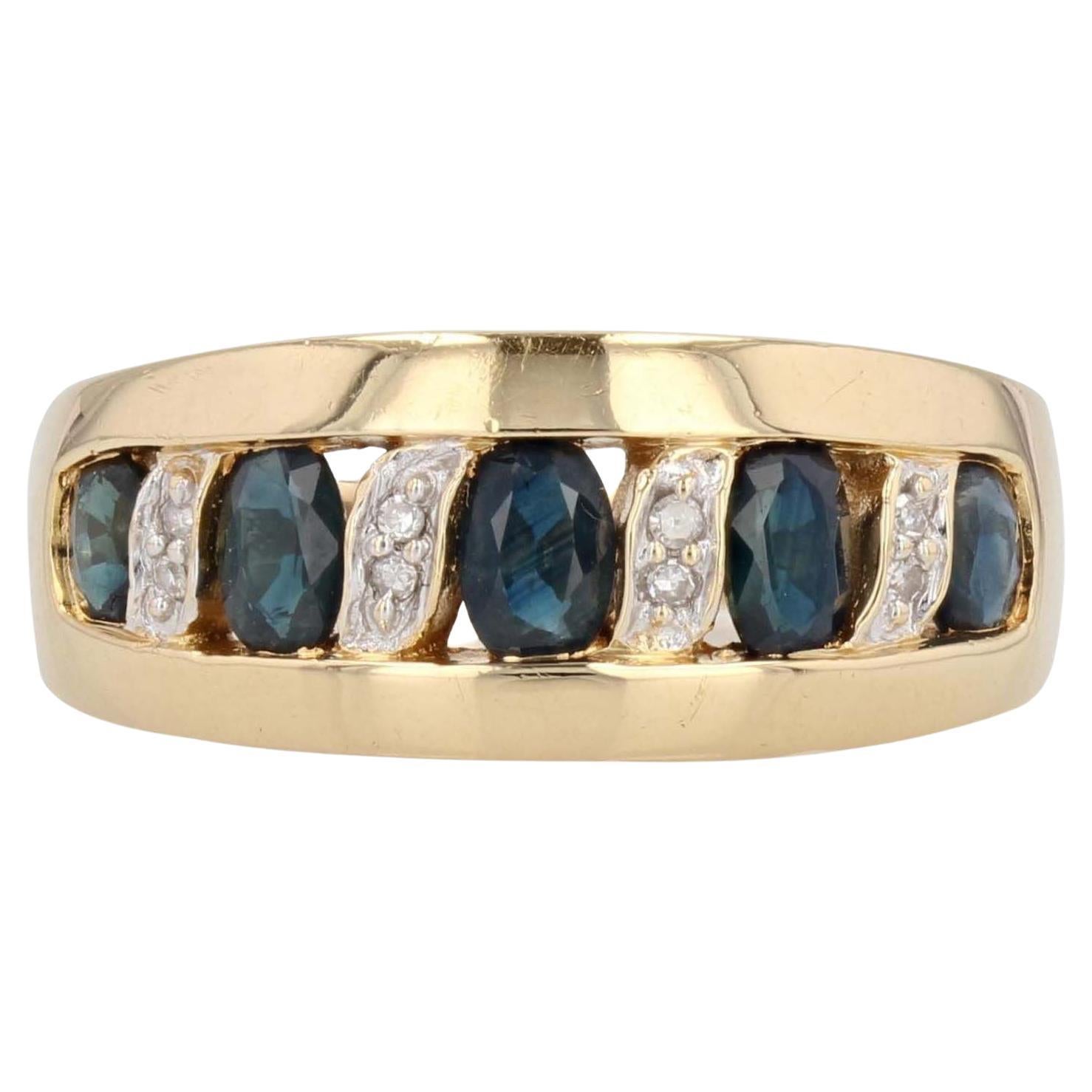 18 Karat Yellow Gold Wide Band Ring at 1stDibs