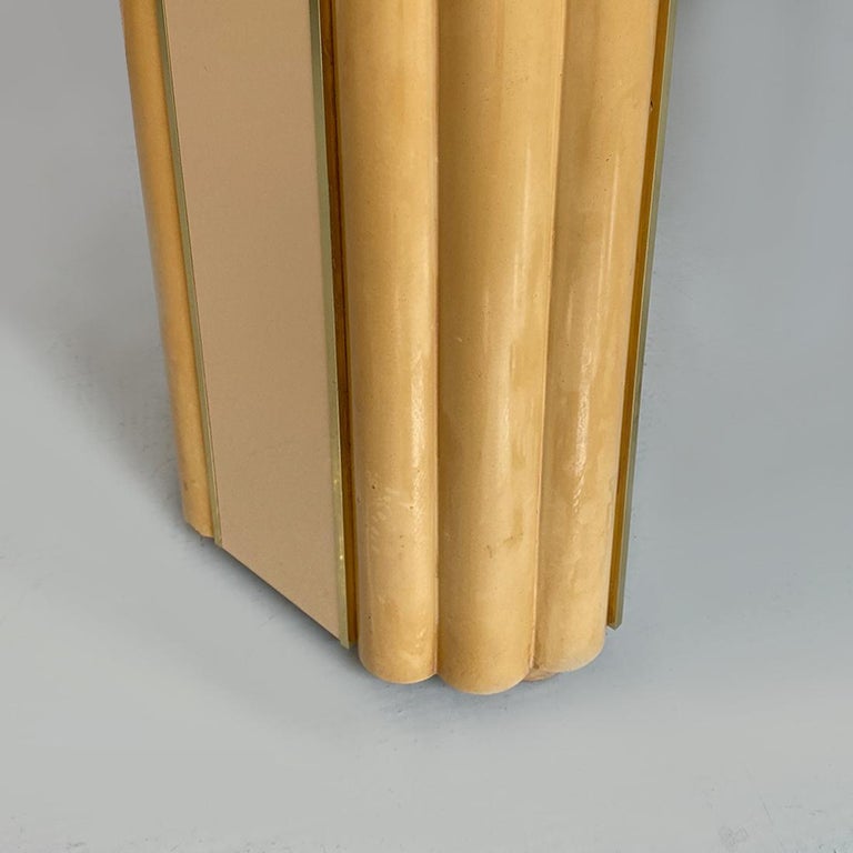French Modern Wood Brass Entrace Console by Alain Delon for Maison ...