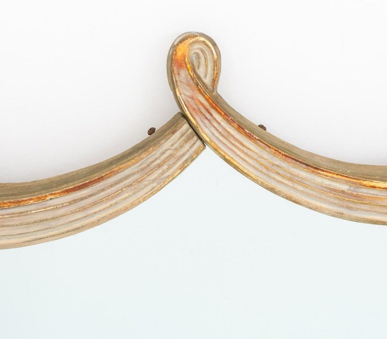 French Moderne Gilt Bronze Framed Mirror, circa 1940s For Sale at 1stDibs