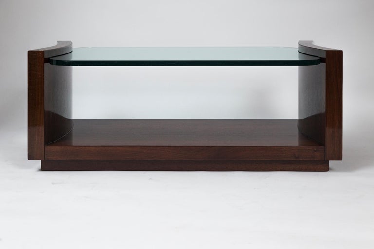 French Moderne Two Tiered Low Table For Sale at 1stDibs