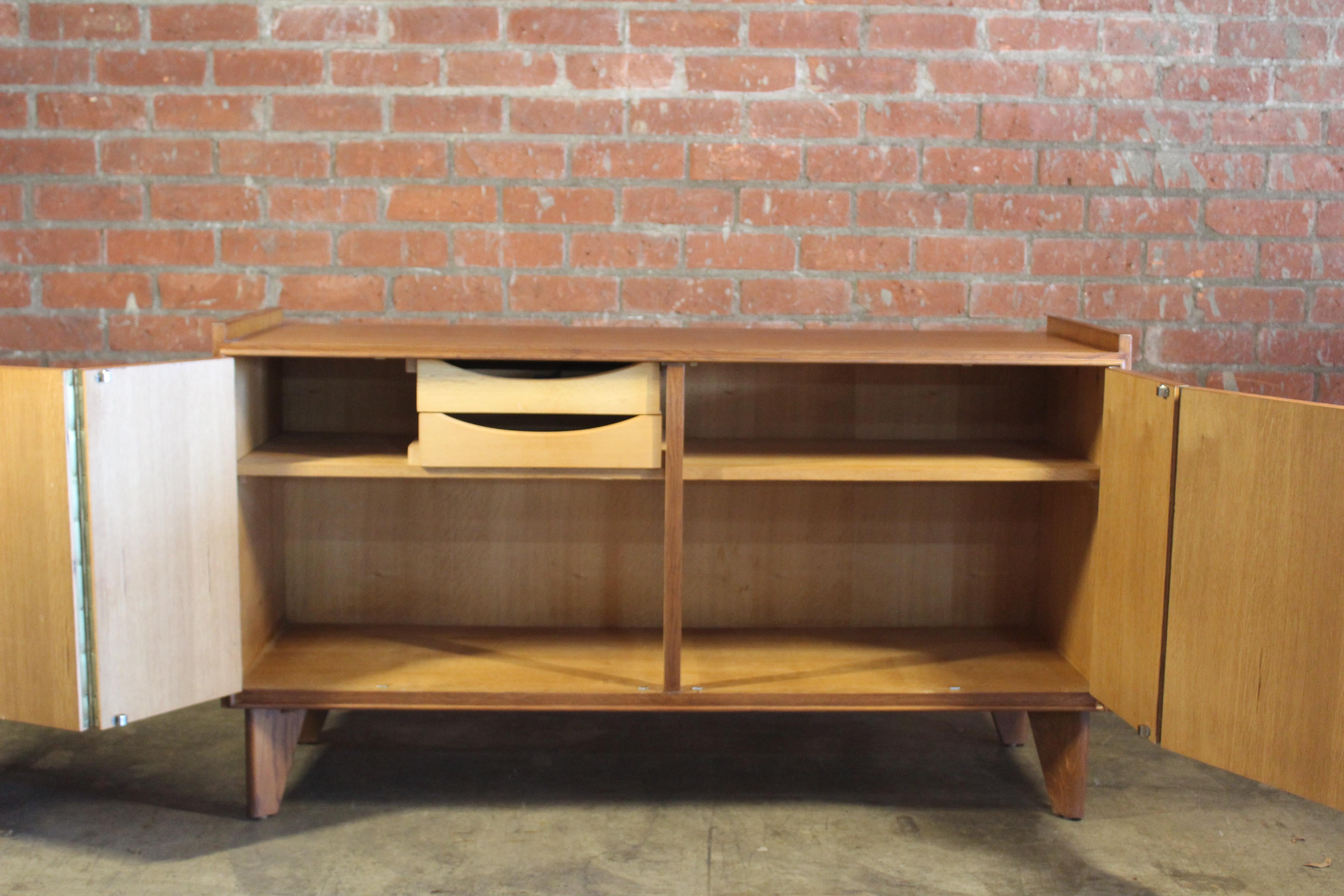 French Modernist Oak Sideboard, 1950s at 1stDibs