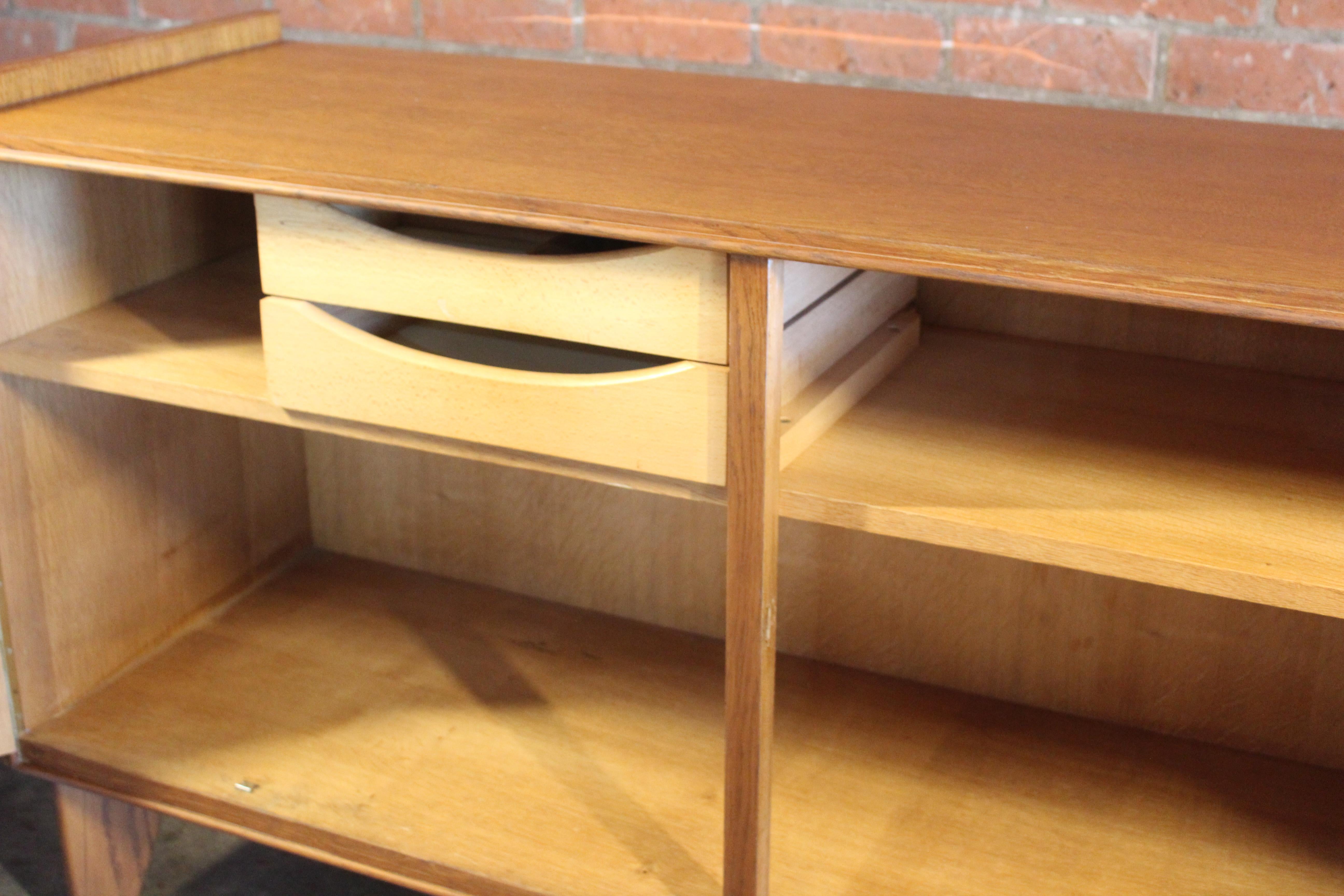 French Modernist Oak Sideboard, 1950s at 1stDibs