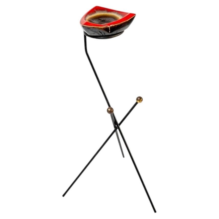 Original NOS Modernist Cubic BAUHAUS Metal Ashtray Stand, Germany ...