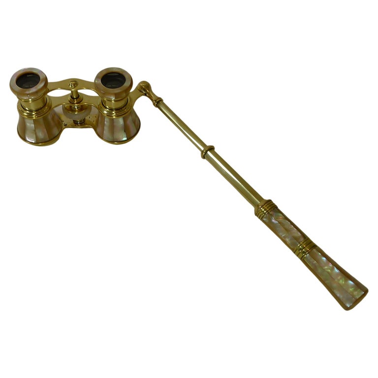 French Mother of Pearl Lorgnette Opera Glasses c.1900 by Colmont, Paris ...