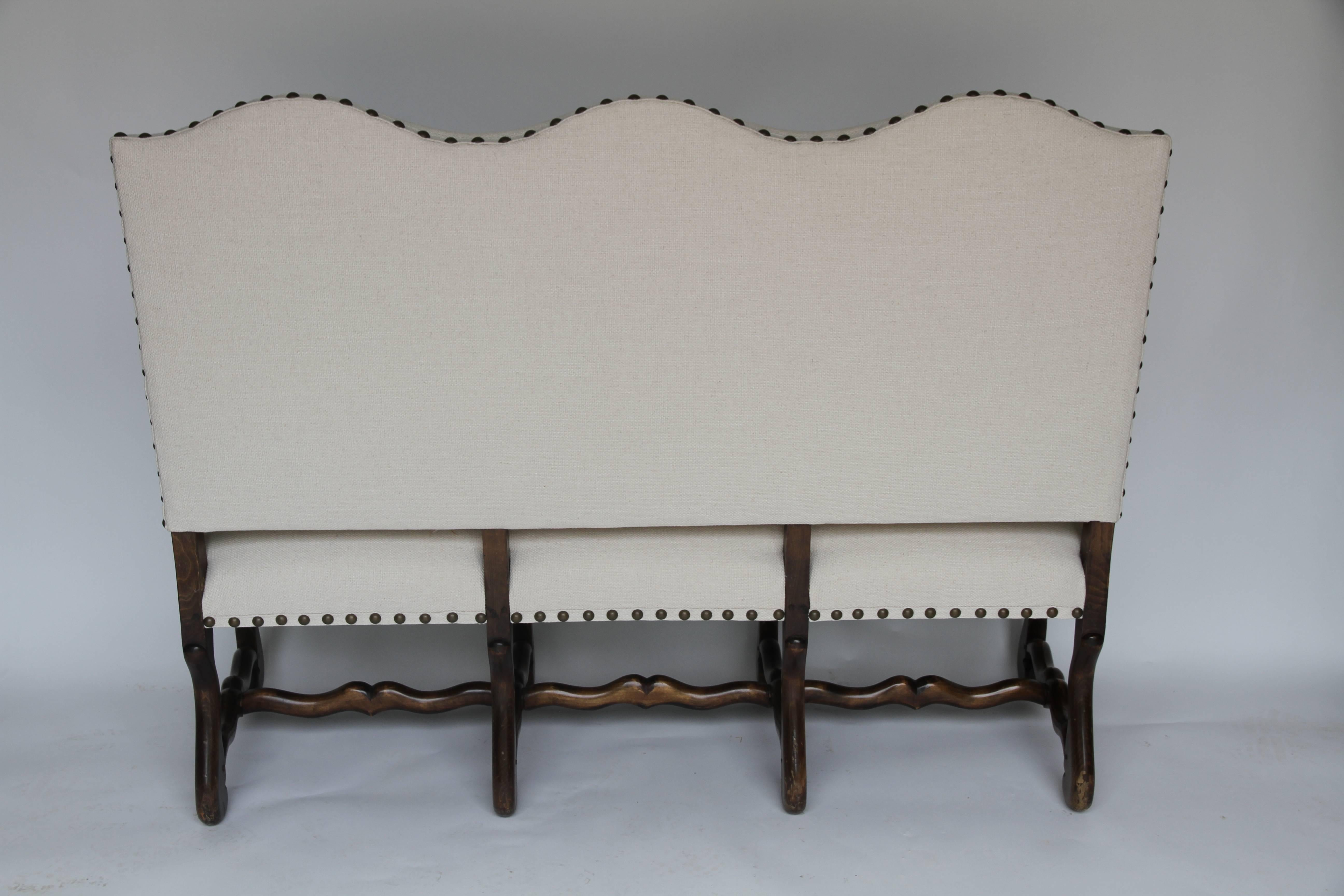 French Mutton Leg Settee at 1stDibs