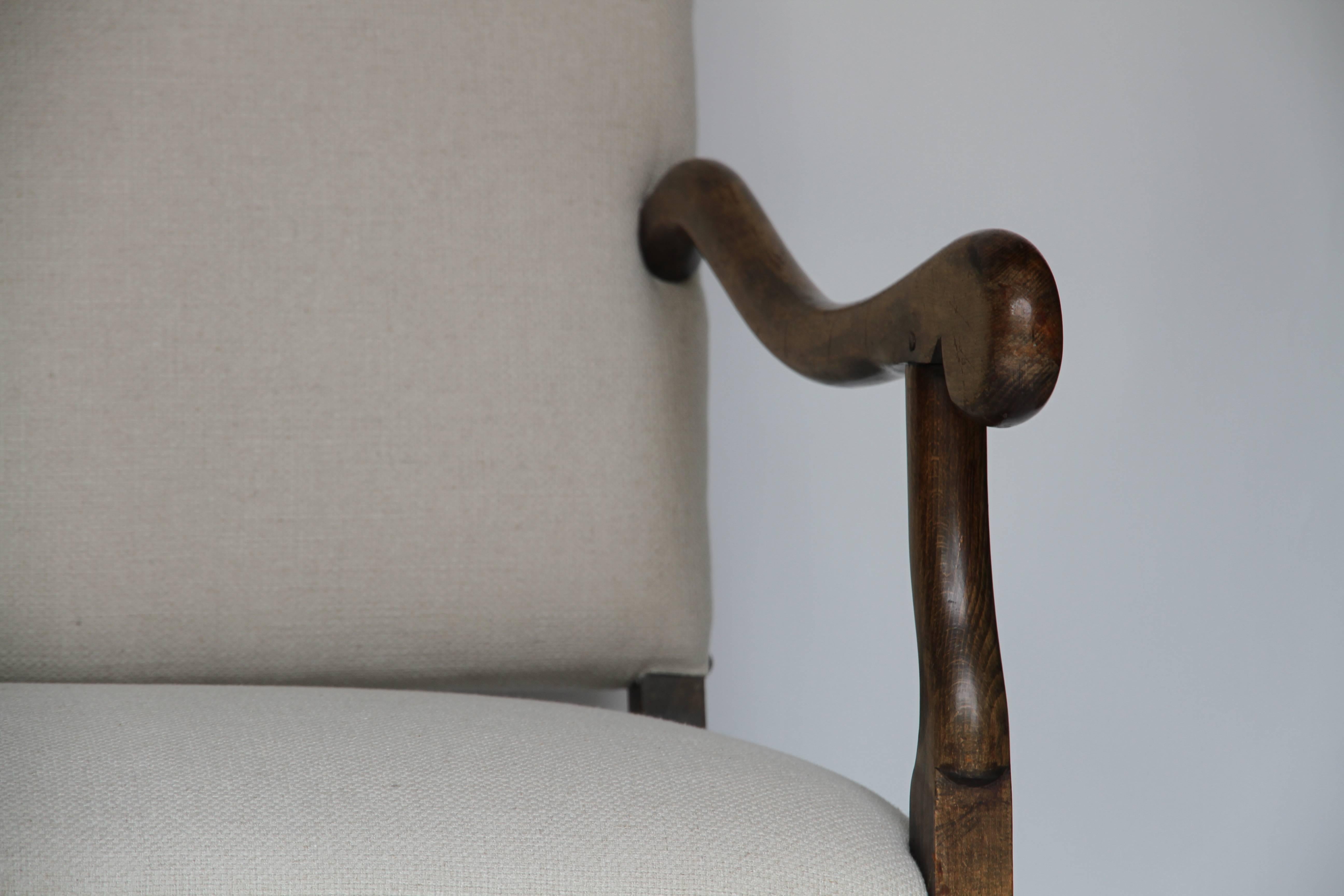 French Mutton Leg Settee at 1stDibs