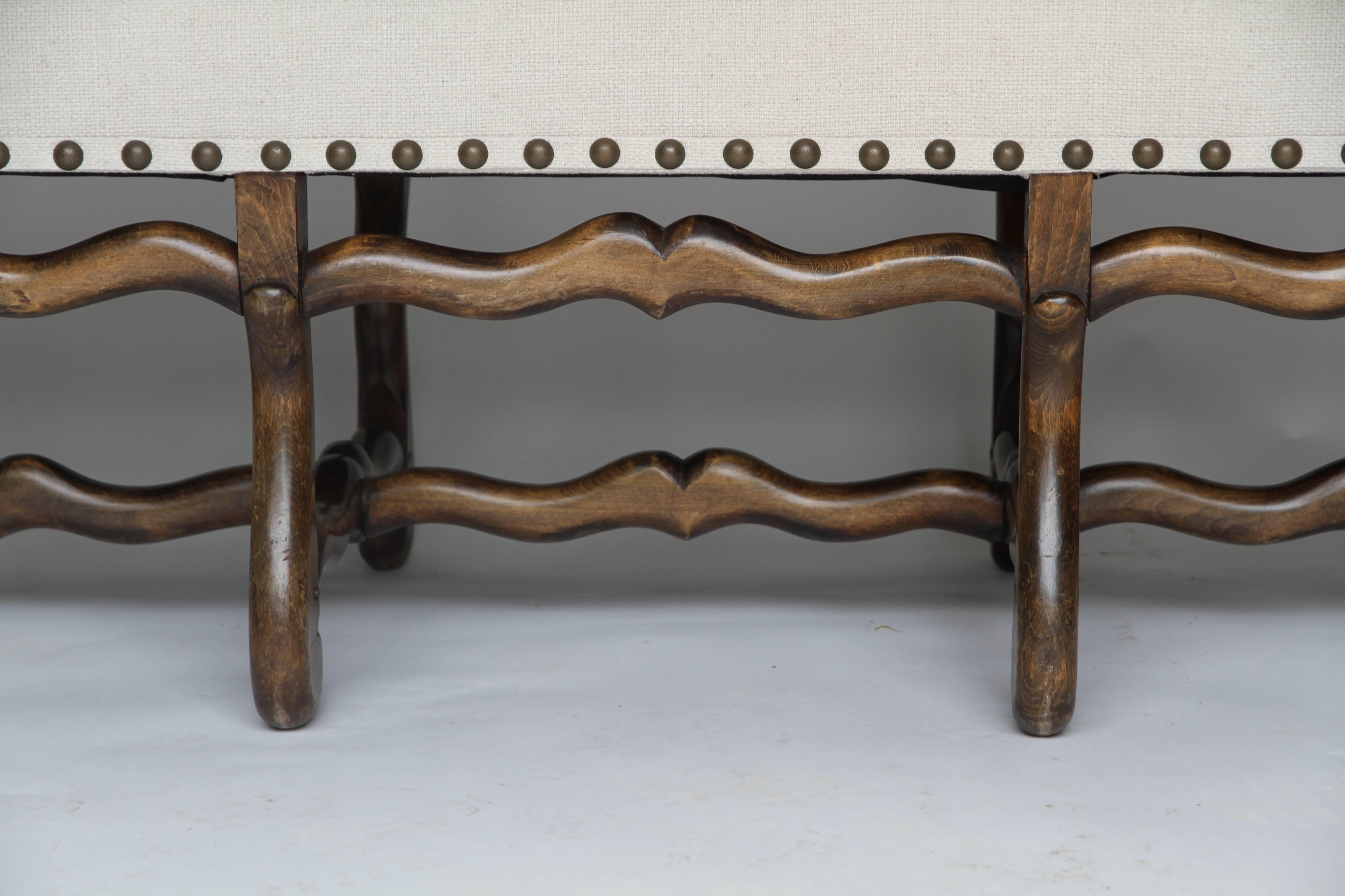 French Mutton Leg Settee at 1stDibs