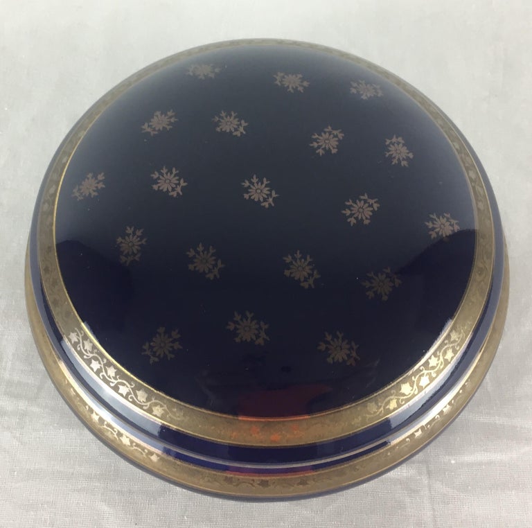 French Napoleon III Covered Trinket, Jewelry Box or Candy Dish by ...