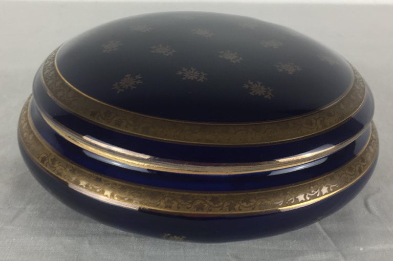 French Napoleon III Covered Trinket, Jewelry Box or Candy Dish by ...