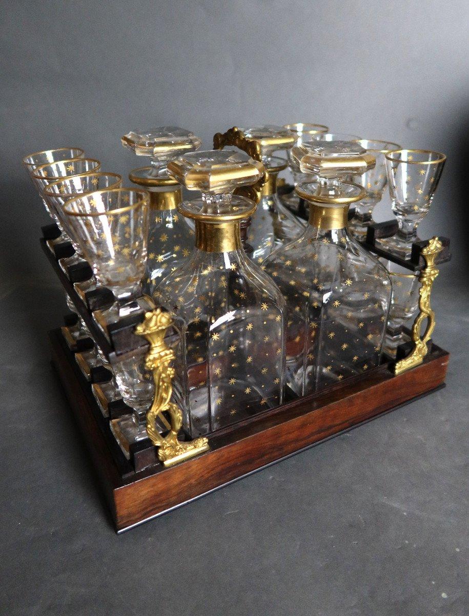 French Napoleon III Gilded Bronze and Blackened Wood Liquor Cellar For ...