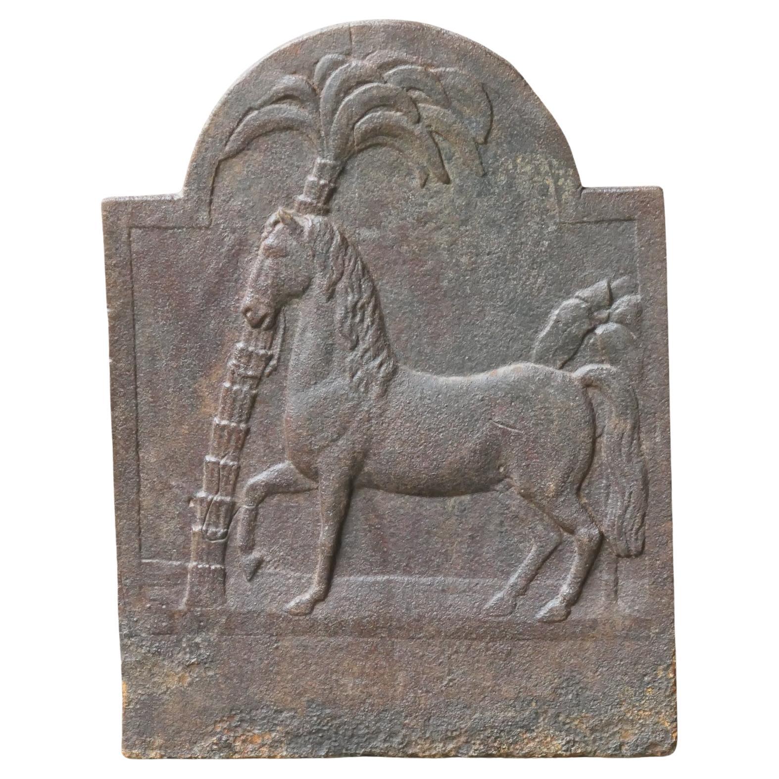 19th Century French 'Apollo with Horses' Fireback at 1stDibs