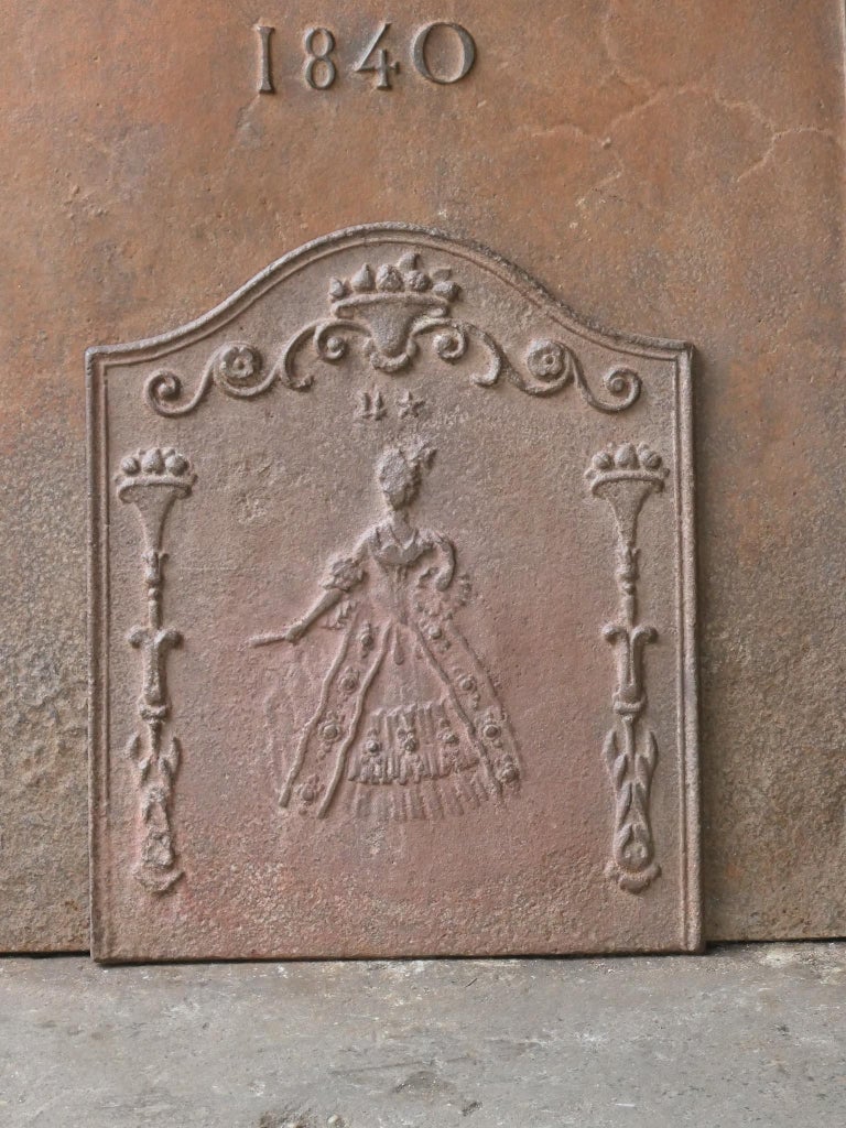 French Napoleon III 'Lady' Fireback, 19th Century For Sale at 1stDibs