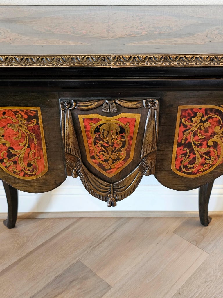 French Napoleon III Period Boulle Inlaid fliptop Games Table For Sale ...
