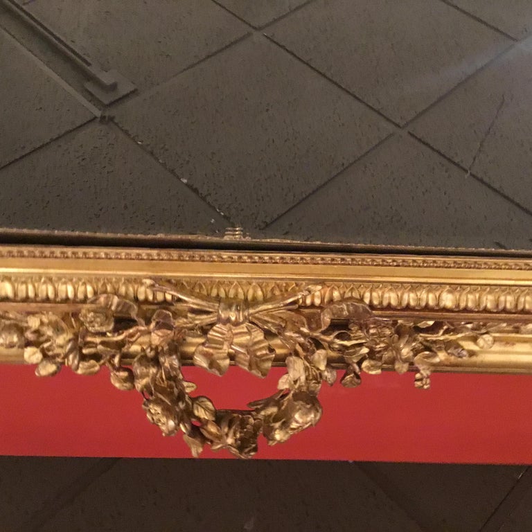 French Napoleon III Giltwood Mirror, 19th Century in the Louis XVI ...