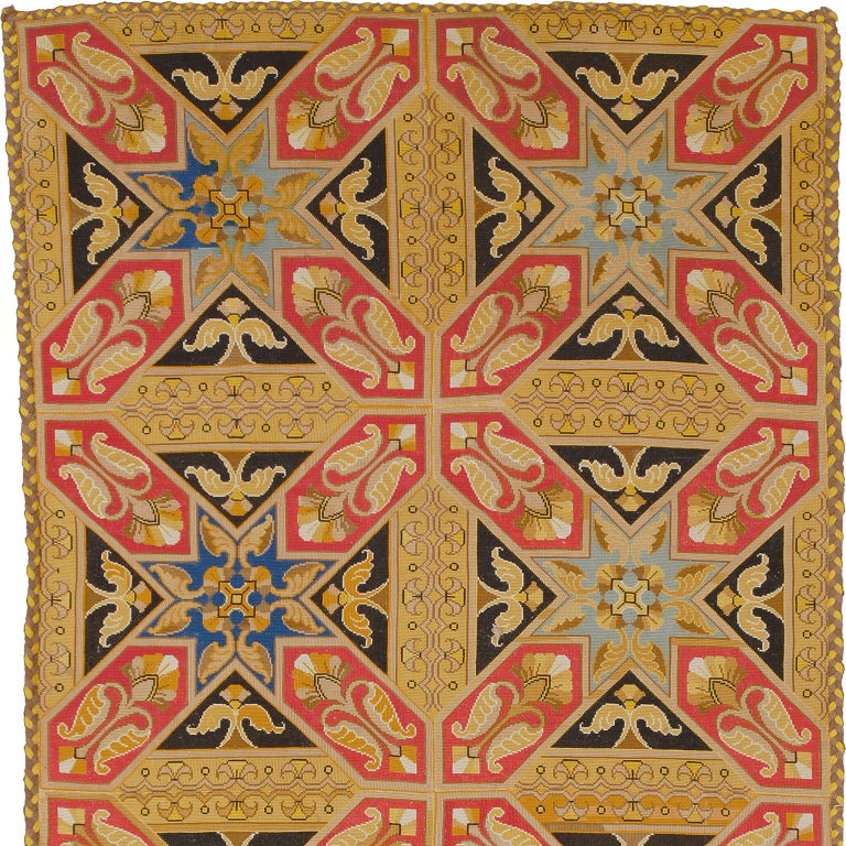 Late 19th Century French Needlepoint Rug/Runner For Sale at 1stDibs