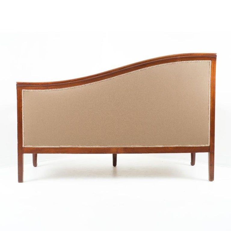 French Charles X Neoclassic Cubus Mahogany Meridienne Sofa, 1820 For ...