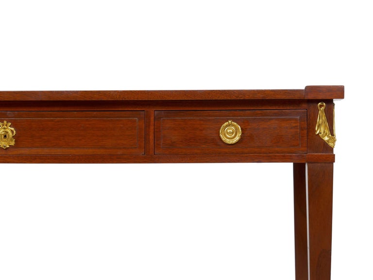 French Neoclassical Mahogany Writing Table Desk by Mercier Frères ...
