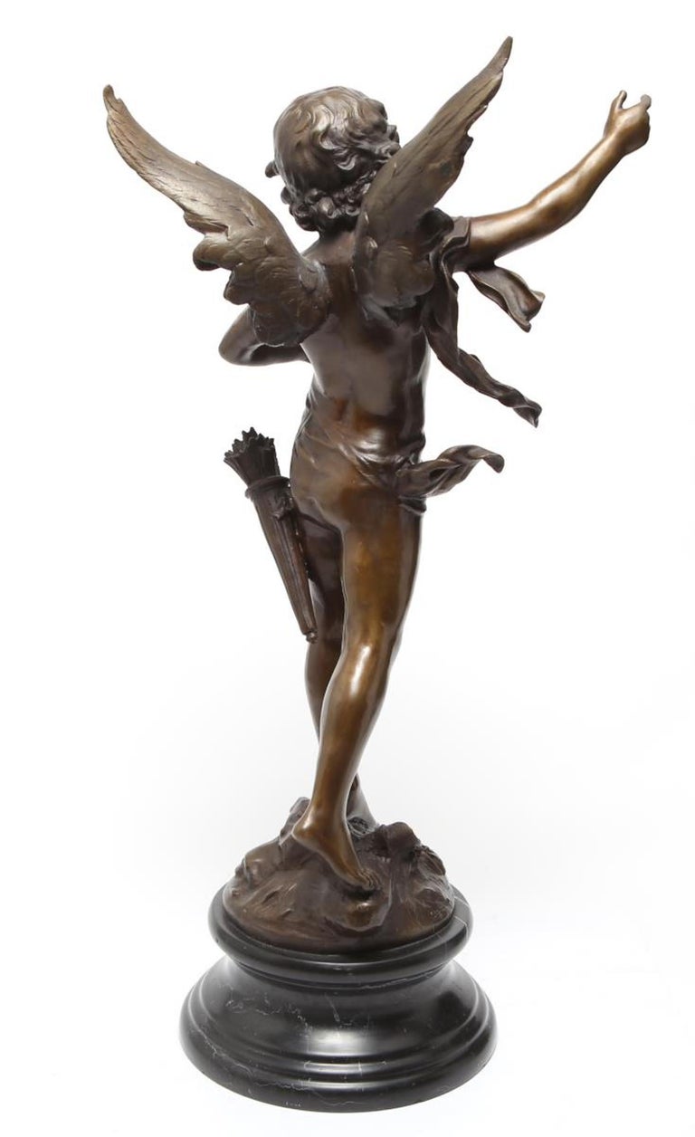 French Neoclassical Revival 'Cupidon' Bronze Sculpture after Auguste ...