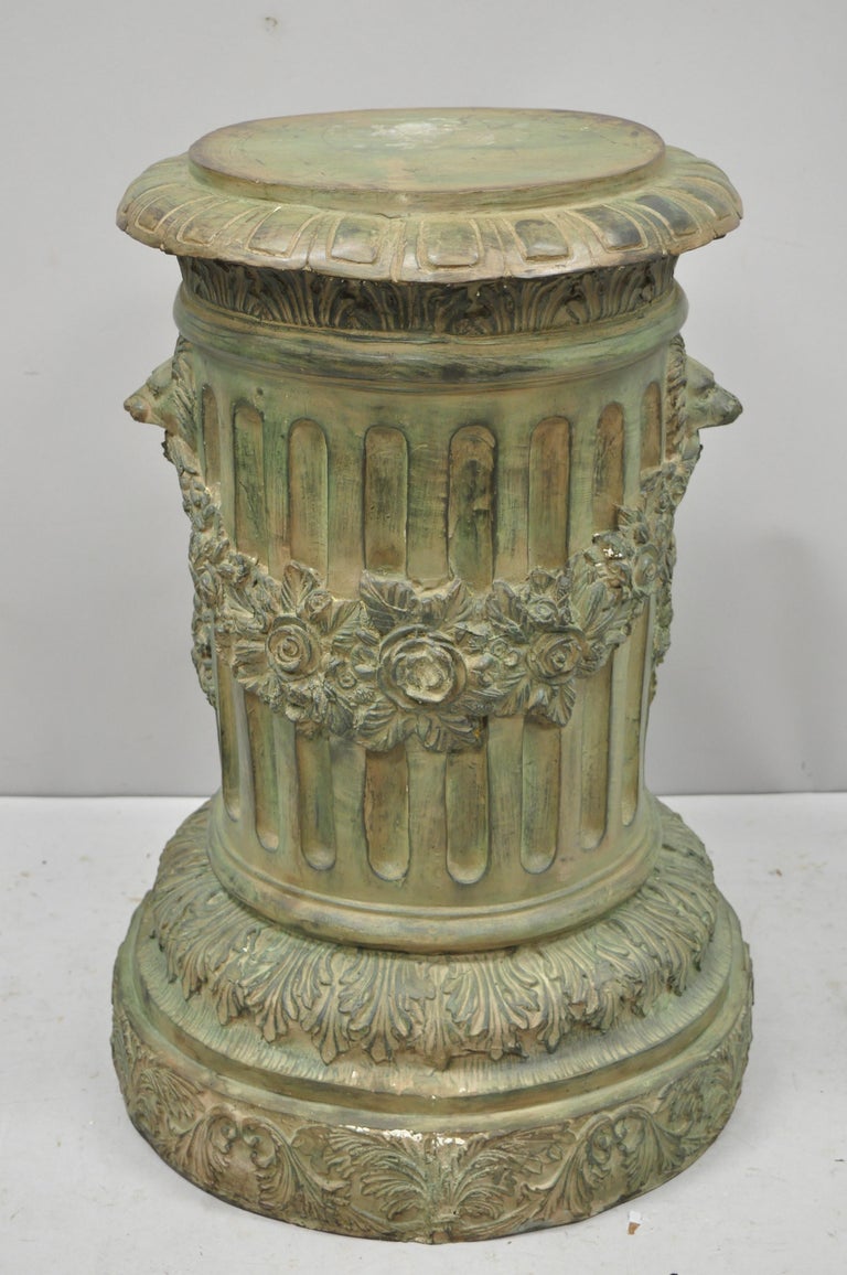 French Neoclassical Style Bronze Fluted Column Pedestal Dining Center ...