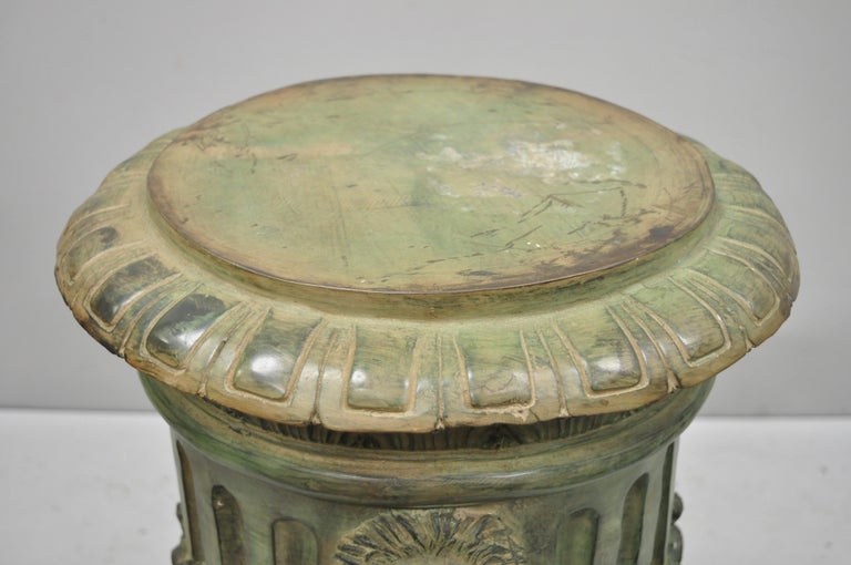 French Neoclassical Style Bronze Fluted Column Pedestal Dining Center ...