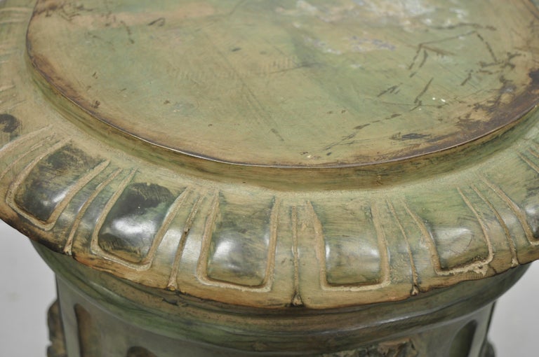 French Neoclassical Style Bronze Fluted Column Pedestal Dining Center ...