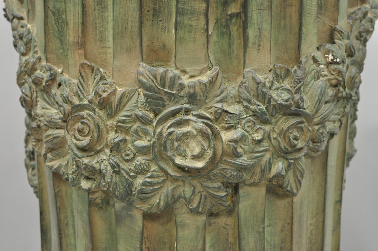 French Neoclassical Style Bronze Fluted Column Pedestal Dining Center ...