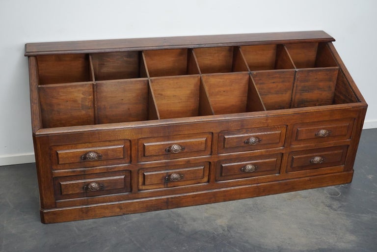 French Oak 19th Century General Store Shop / Display Cabinet or Counter ...