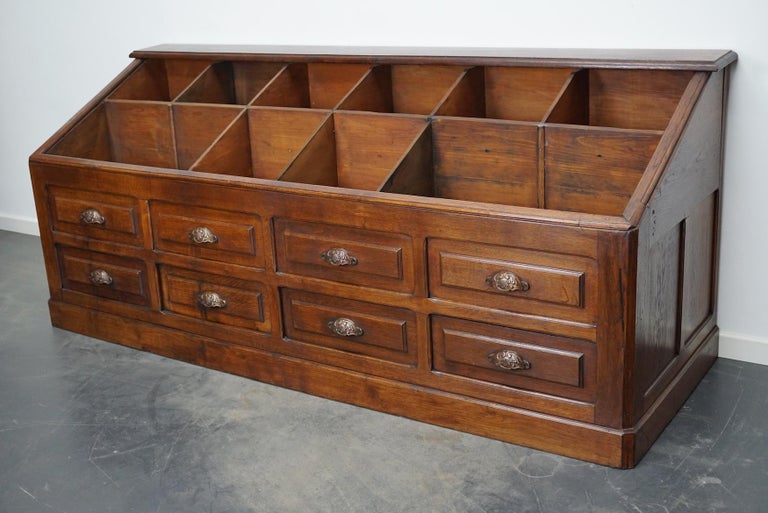 French Oak 19th Century General Store Shop / Display Cabinet or Counter ...