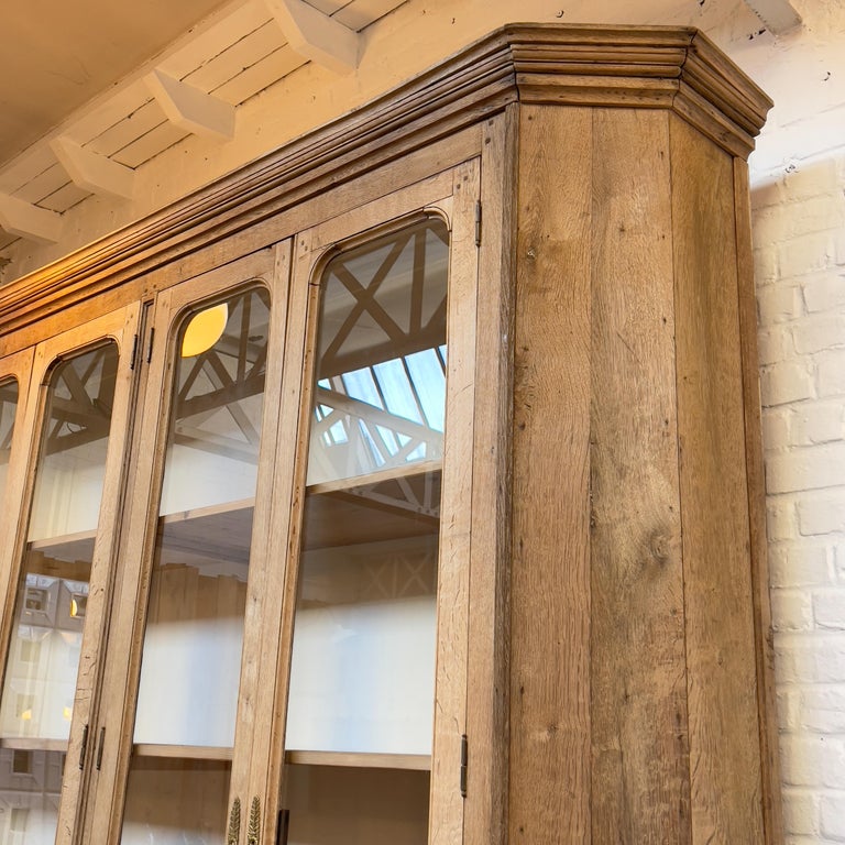 19th Monumental Oak French Bookcase at 1stDibs