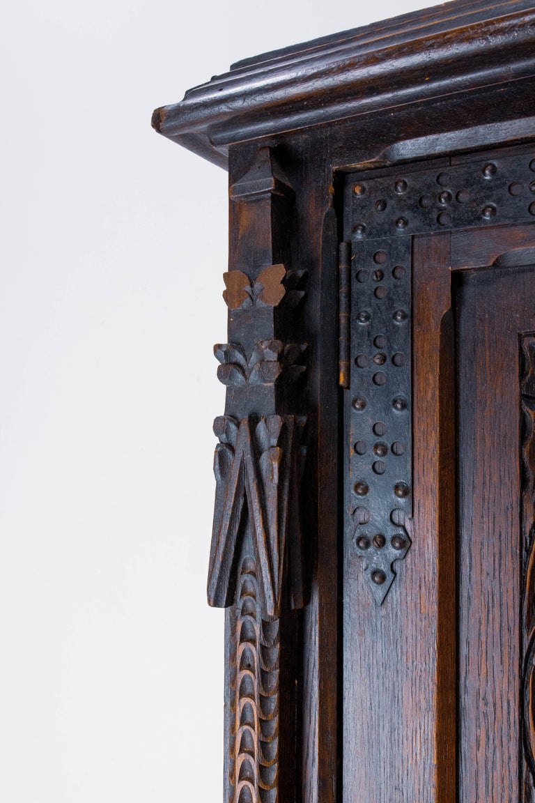 French Oak Cabinet Dressoir Buffet Gothic Revival, Late 19th Century at ...
