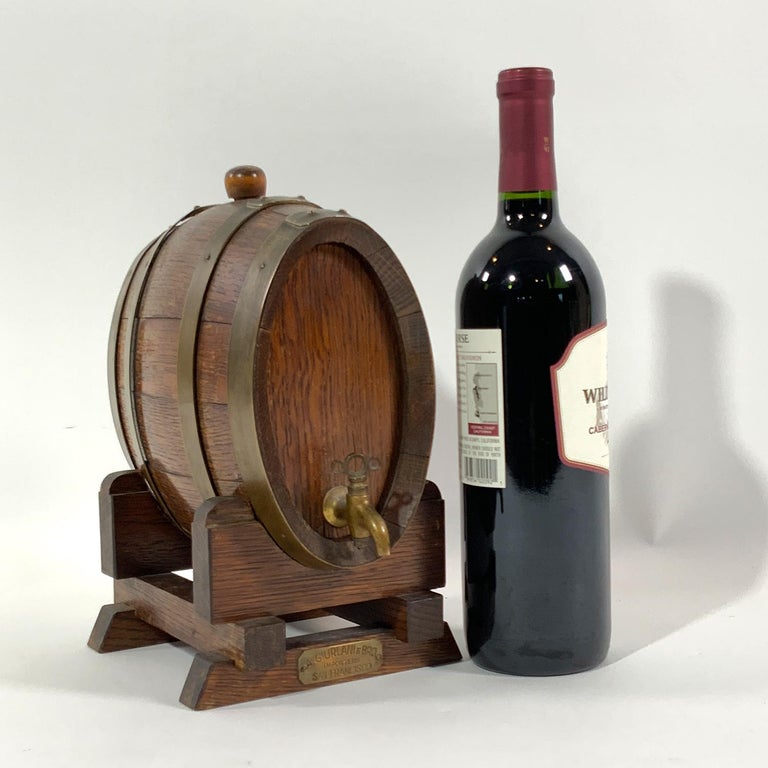 French Oak Cask on Stand for a. Giurlani + Bros. For Sale at 1stDibs