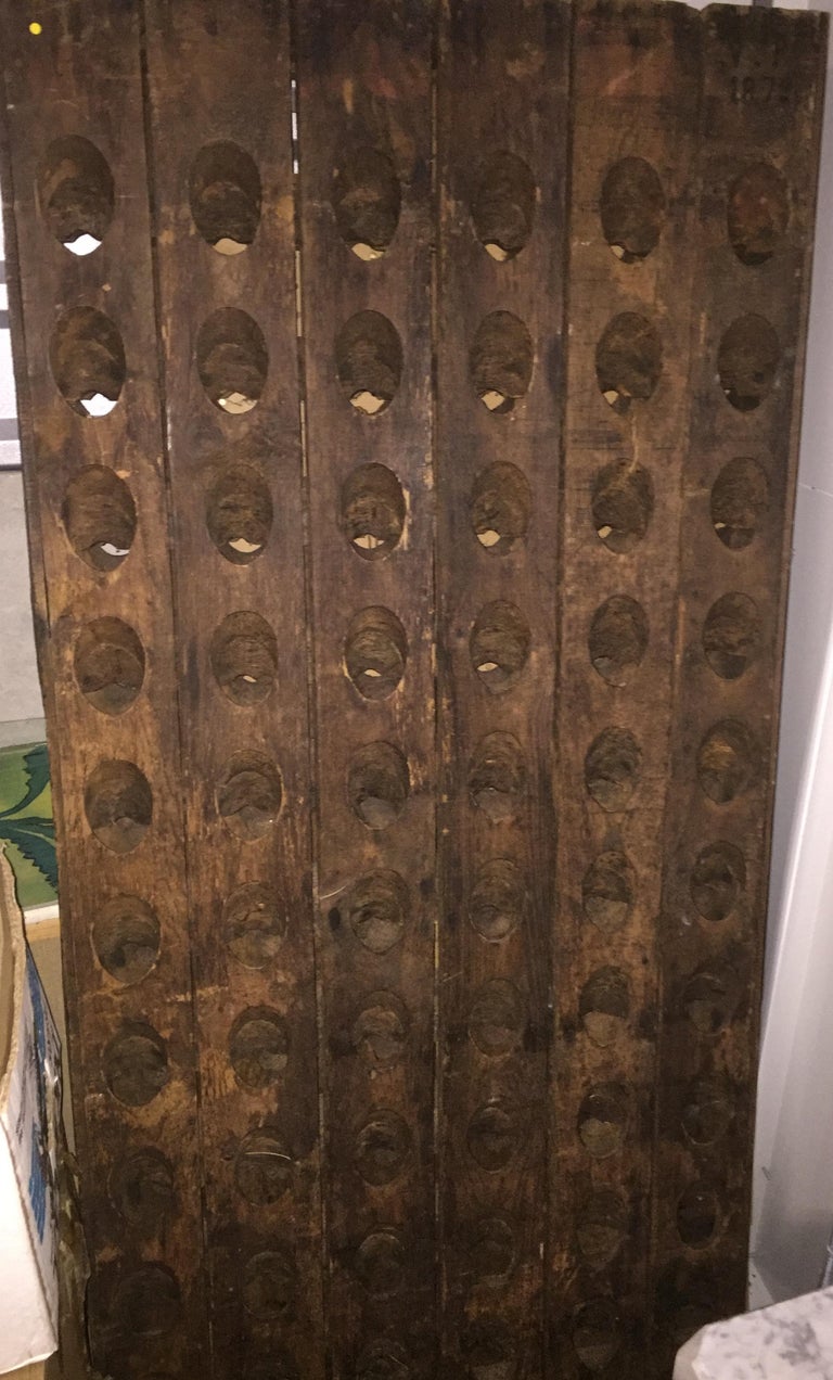 French Oak Champagne Rack, Holds 120 Bottles at 1stDibs