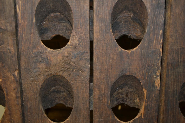 French Oak Champagne Rack, Holds 120 Bottles at 1stDibs
