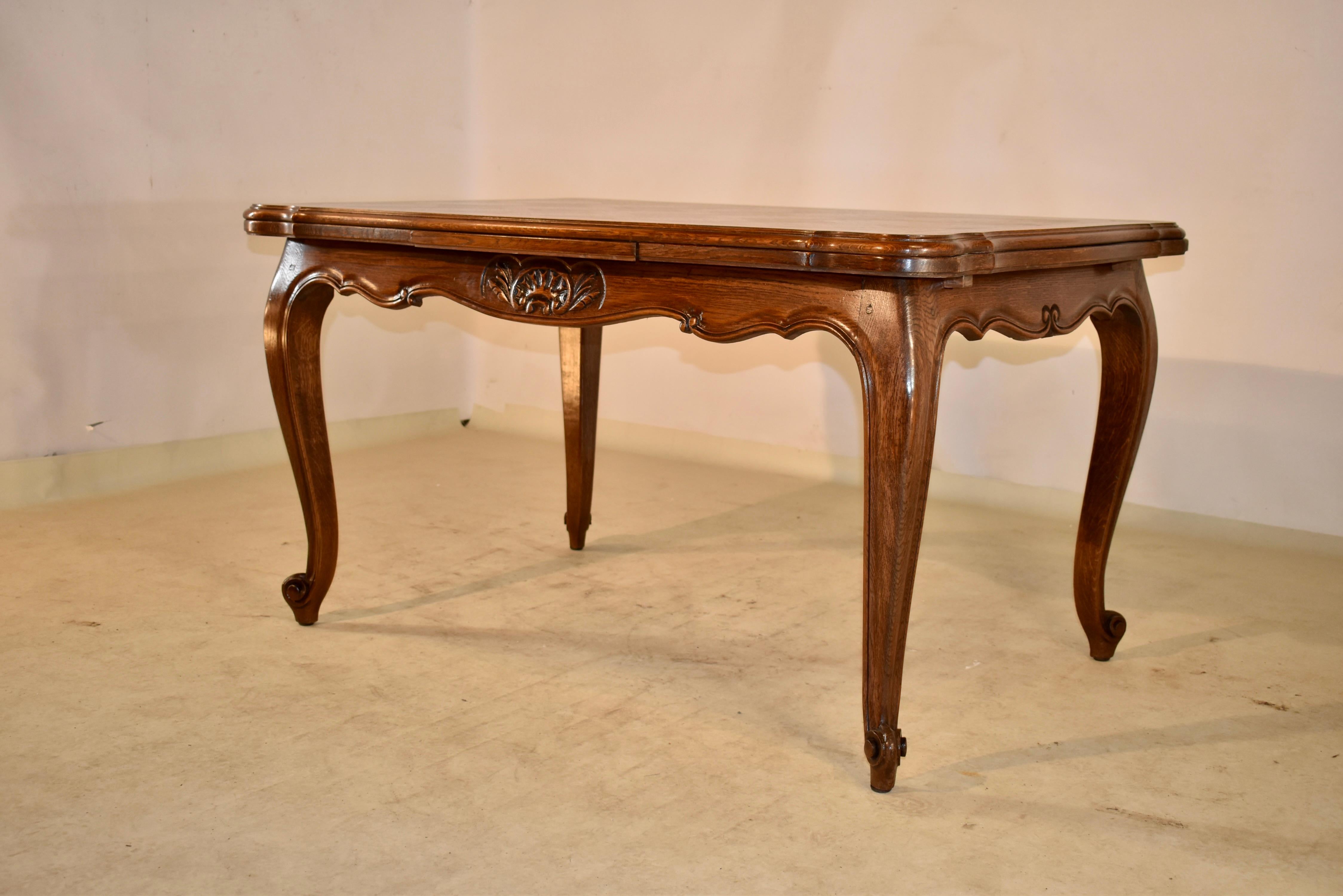 French Oak Draw-Leaf Table, circa 1910 For Sale at 1stDibs